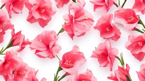 Premium Ai Image Gladiola Flower Pattern Background Flower Background