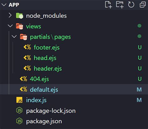 Partial ها در Node Js طراحی وب سایت و اتوماسیون های اداری پیام حیاتی