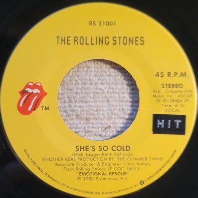 Rolling Stones Shes So Cold Send It To Me Vg Ebay