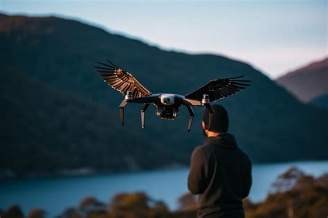 Premium Photo A Drone Monitoring Wildlife Populations In Remote Areas