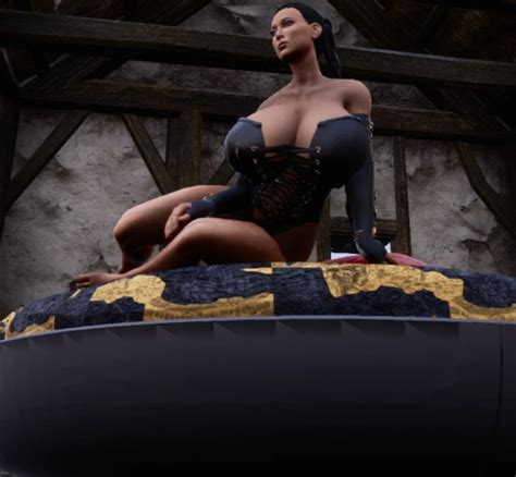 Rule 34 1girls 3d Asian Asian Female Black Corset Black Hair Conan Exiles Conan The Barbarian
