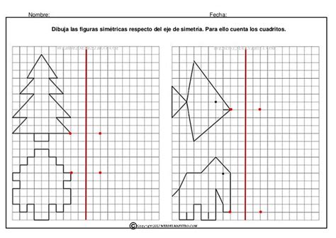 Dibujos Simetricos En Cuadricula 3