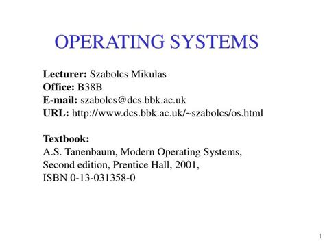 Ppt Operating Systems Powerpoint Presentation Free Download Id5831461