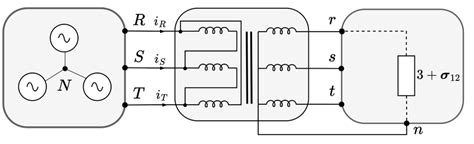 Unbalanced Load Supplied By A Symmetrical Voltage Source In A 3 Wire