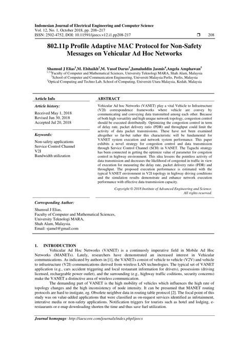 Pdf 80211p Profile Adaptive Mac Protocol For Non Safety Messages On