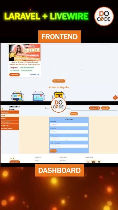 Demo Of Cms Using Laravel Livewire Do Code Education Coding