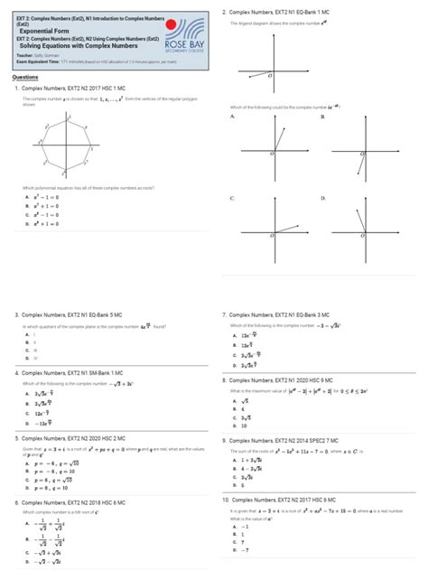 Complex Numbers Part 2 Smarter Maths Pdf Complex Number Quadratic Equation
