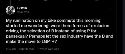 Perhaps Let The Sex Industry Have The B And Make The Move To LGPT R BattleAxeBisexualVibe