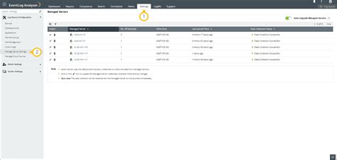 Manage Server Settings