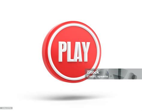 빨간색 말풍선 안의 텍스트 재생 버튼 개체 그림자 클리핑 경로 3차원 형태에 대한 스톡 사진 및 기타 이미지 3차원 형태 공동체 그래픽 사용자 인터페이스 Istock