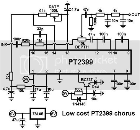 Simple Echo Circuit Microphone Echo Circuit Diagram Using Pt2399 Simple Echo Circuit Audio Mic
