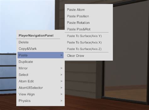 Contex Menu System Undo Redo VR Desktop Plugins Scripts Virt A Mate Hub