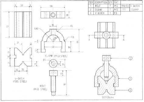 arc engineering drawing item and assembly drawings bailey