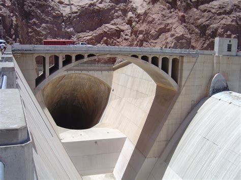 Hoover Dam Spillways Photos Show Historic Overflow At Hoover Dam In