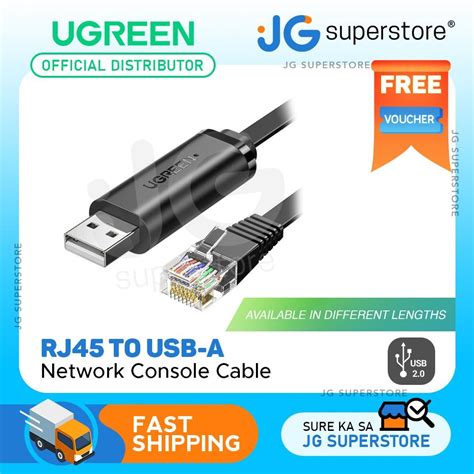 Ugreen Rj45 Ethernet Lan To Usb 2 0 Type A Networking Console Cable For Pc Laptop And Network