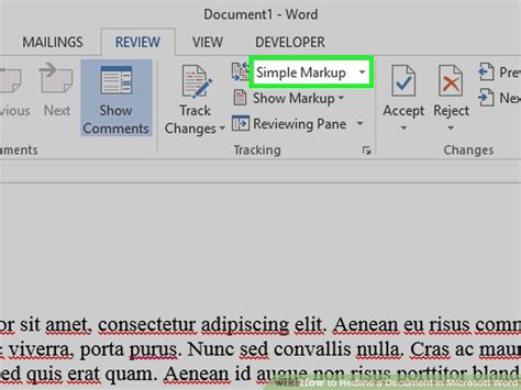 How To Redline A Document In Microsoft Word With Pictures