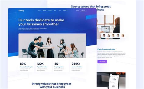 Sassly Saas Html5 Responsive Website Template