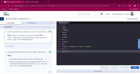 Naresh Jogu On Linkedin Sql Databases Order Distinct Letsconnect Day74 Nxtwave Nxtwave