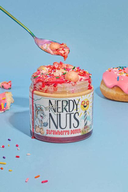 Strawberry Donut Nut Butter Treat Nerdy Nuts