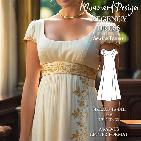Regency Dress Pattern Shop On Pinterest