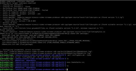 Aws Sdk Cmake Build Issue In Debian Os Rasp Pi Bug Issue Awslabs Amazon Kinesis