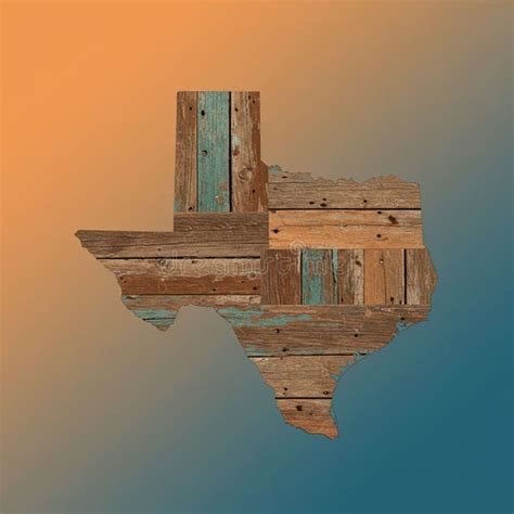 The Image Depicts The State Of Texas In The Usa Represented By An Assemblage Of Stock