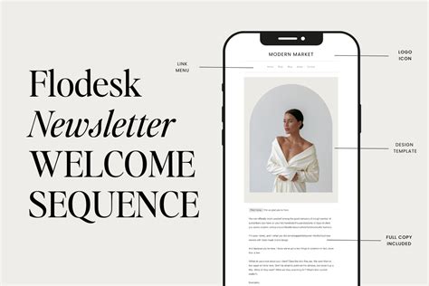 Email Welcome Sequence Flodesk Template Modern Market