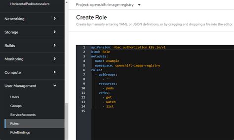 openshift account configuration forticwp 22 2 a