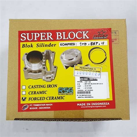 Jual Blok Ceramic And Forged Piston Brt Crf Verza New Megapro 150 6800