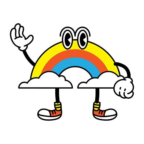 Comic Rainbow Character 11174811 Vector Art At Vecteezy Comic Rainbow Character 11174811 Vector Art At Vecteezy