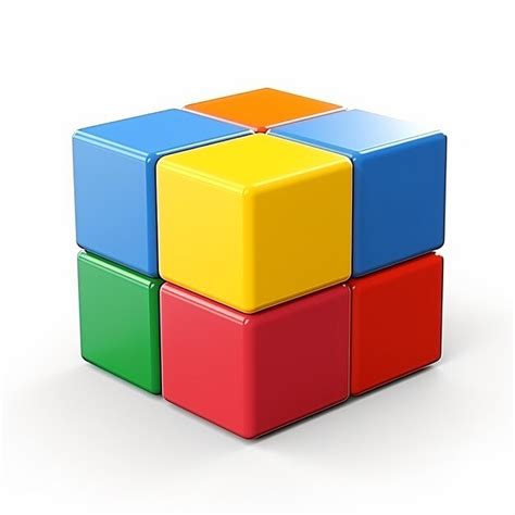 Premium Ai Image A Colorful Cube With Four Sides Premium Ai Image A Colorful Cube With Four Sides