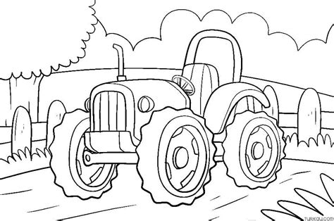 Tractor Farming Coloring Page Turkau