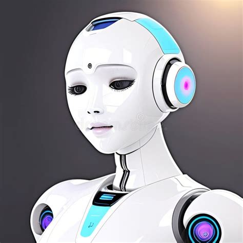 Android Humanoid Robot With Ai For Lonely Adult Men Stock Image Image