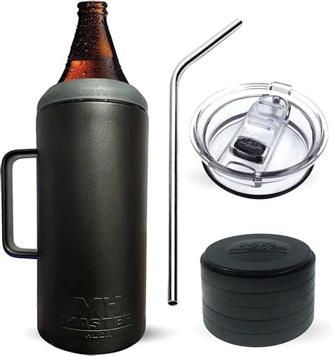 Termo Porta Caguama Master Holder 12 Lts Porta Caguamon 40oz Premium Negro Tarro Térmico