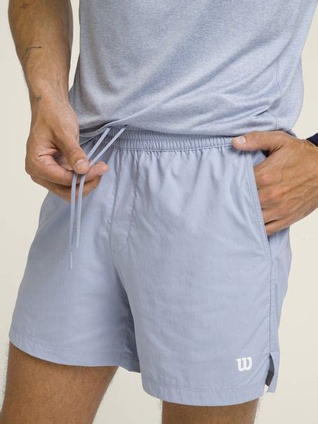 Wilson Mens Volley 6 Short Blue Fog Tennis Only