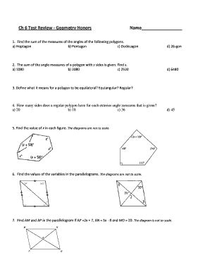 Geometry Chapter 6 Test Answer Key AirSlate SignNow