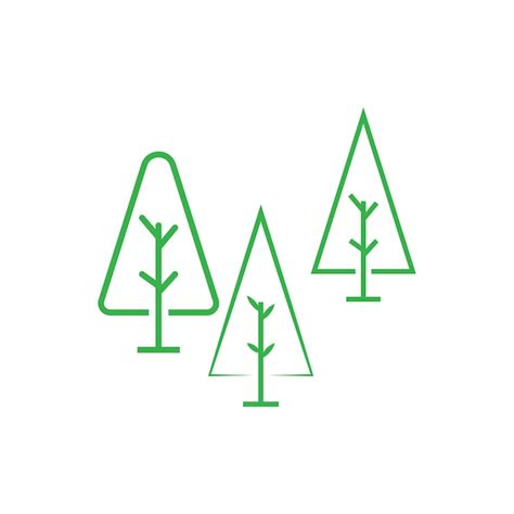 Premium Vector Tree Line Logo Template Vector Symbol