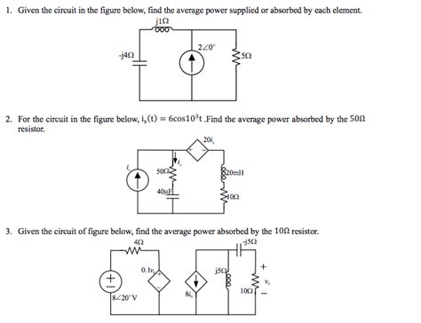 Solved 1 Given The Circuit In The Figure Below Find The