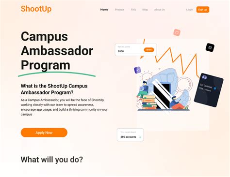 Campus Ambassador Program Landing Page On Behance Behance