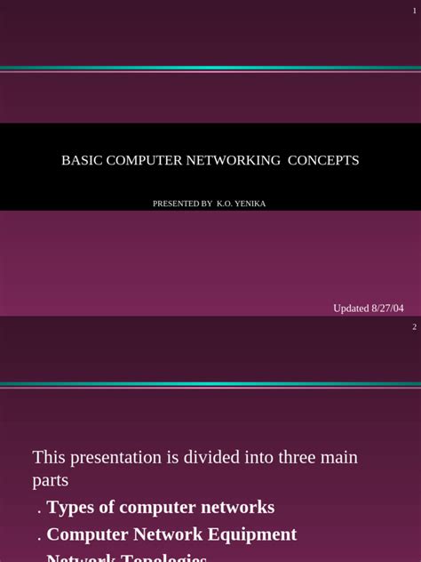 Basic Concepts Of Computer Networking Pdf Computer Network Network Topology