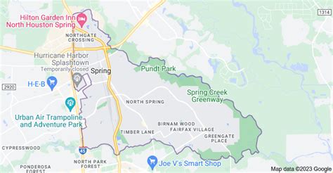 Spring Texas Map Spring The Woodlands Houston Map Company