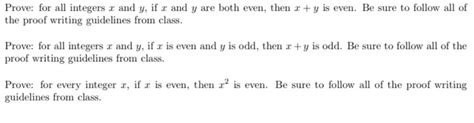 Solved Prove For All Integers And Y If X And Y Are Both Chegg Com