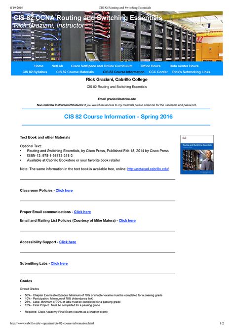 CIS Routing And Switching Essentials CIS Routing And Switching Essentials