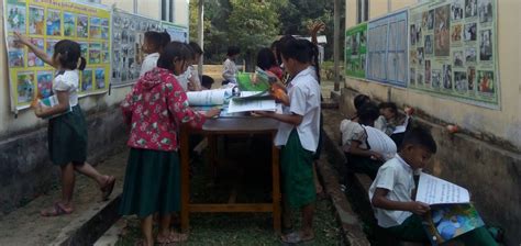 ပိုင်ကျုံမြို့ Community Centre ၌ ၇၄ နှစ်‌မြောက် လွတ်လပ်ရေးနေ့ အထိမ်းအမှတ်အကြို နံရံကပ်စာစောင်န