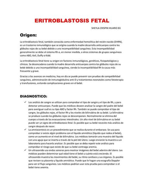 Eritroblastosis Fetal Sheyla Udocz