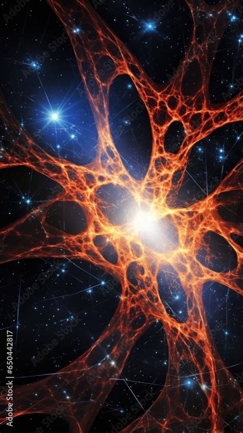 A Captivating Snapshot Unveiling The Enigmatic Spiderweblike Pattern Of Glistening Star S And