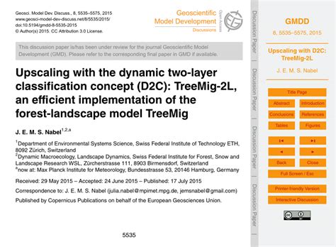 Pdf Upscaling With The Dynamic Two Layer Classification Concept D2c Treemig 2l An