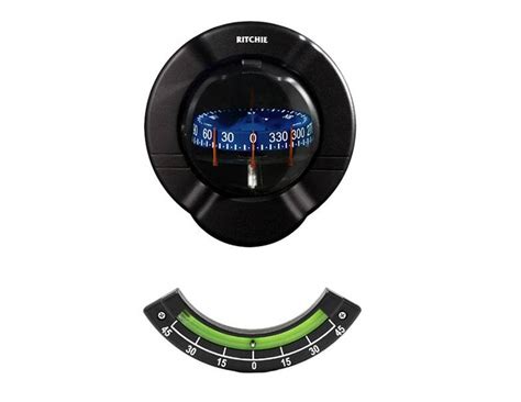 Ritchie Venture Black Bulkhead Mount Compass With Clinometer • Sr 2 Uncharted Usa Rv