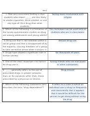 Quiz1 Pdf Quiz 1 1 One Very Consistent Finding Is That Having More Involvement With Babes