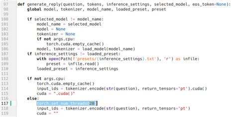 Add A Flag For Using All Cpu Threads In Cpu Mode · Issue 8 · Oobaboogatext Generation Webui